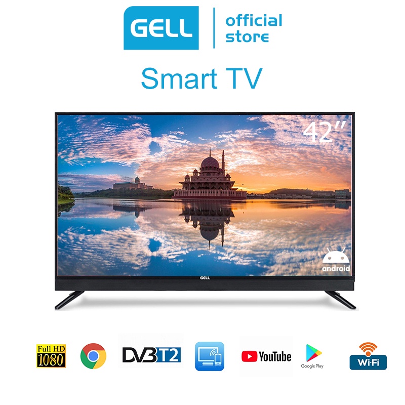 GELL Smart TV 42 inch LED TV With Android TV / MYTV/WIFI | Shopee Malaysia