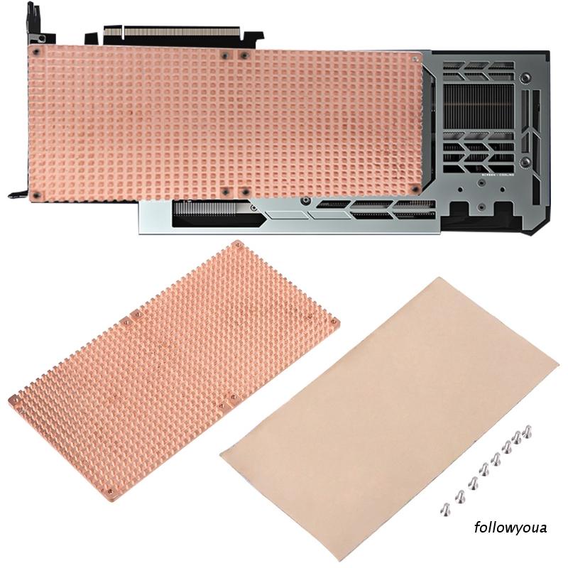 folღ Graphics Card Cooling 3080 3090 Copper GPU Backplate Panel Cooling ...