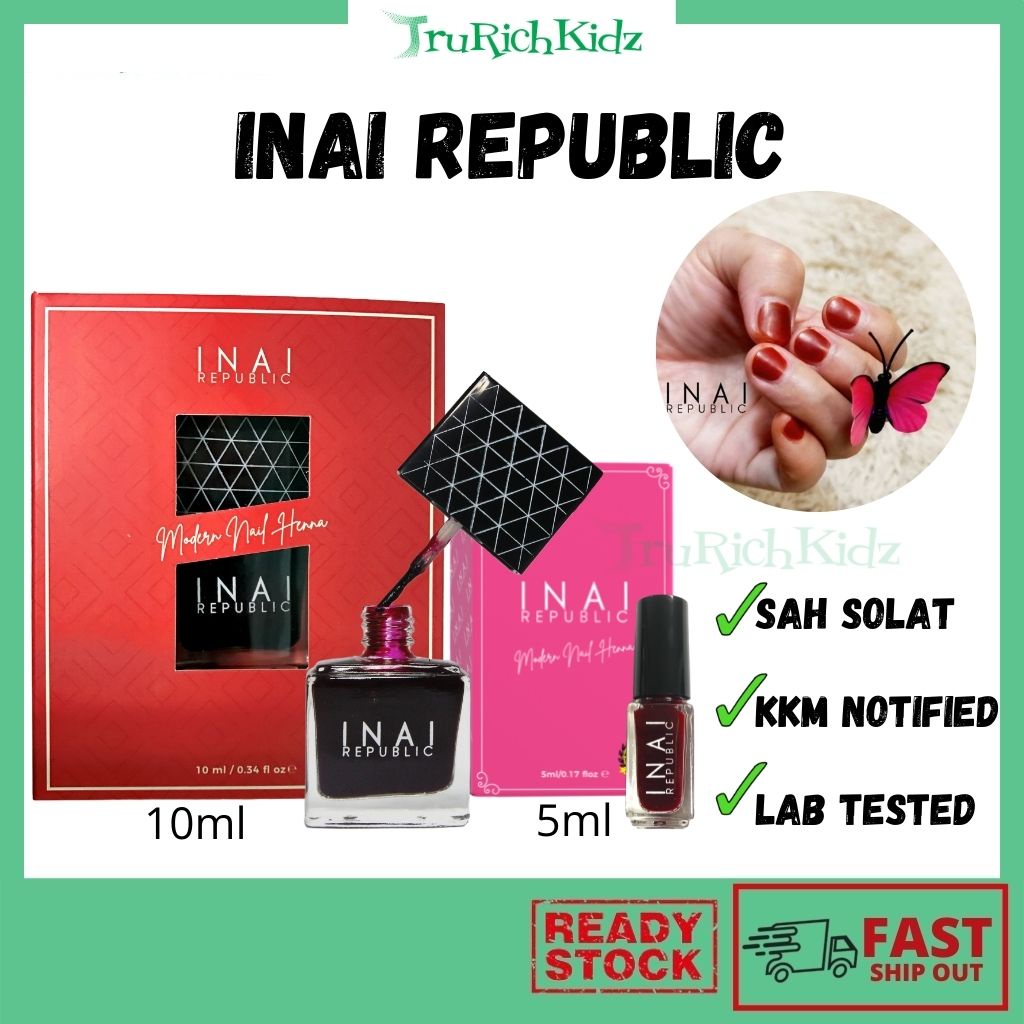 [ Halal Sah Solat ] Inai Kuku Republic HQ Original Henna Peel Off ...