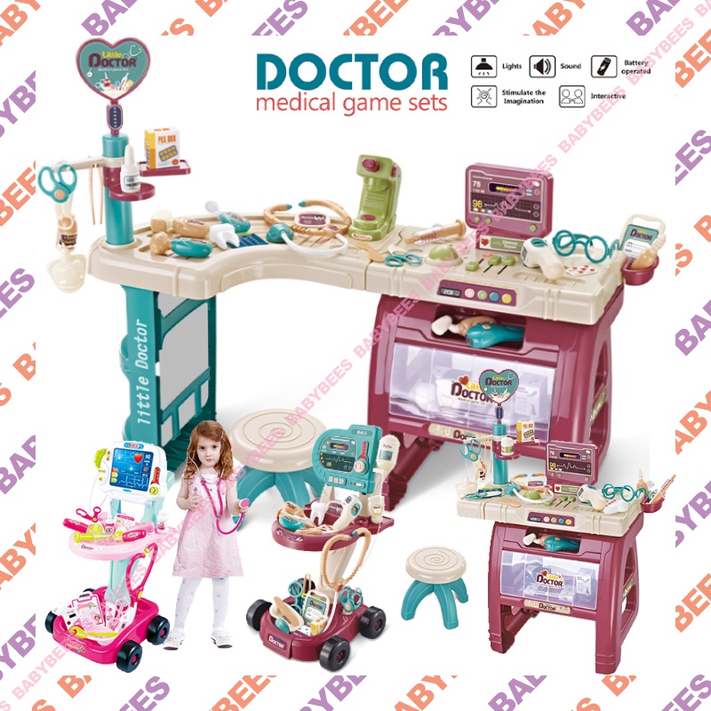 DOCTOR TOYS Series, Pretend Play Set, Mainan Doktor Perempuan Set ...