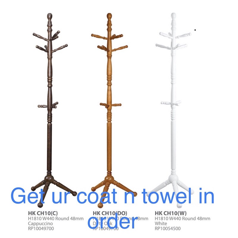 Solid wood Cloth and Coat Hanger/Penyangkut baju/衣架/CH10 HK | Shopee ...