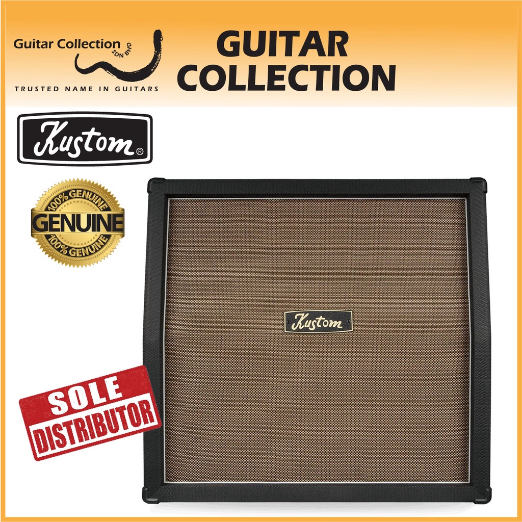 Kustom KG412 Guitar Amplifier Speaker Cabinet (4 x 12" Speakers ...