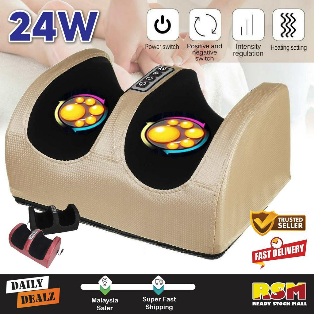 Electric Foot Massager Adjustable Modes Heating Therapy Muscle ...