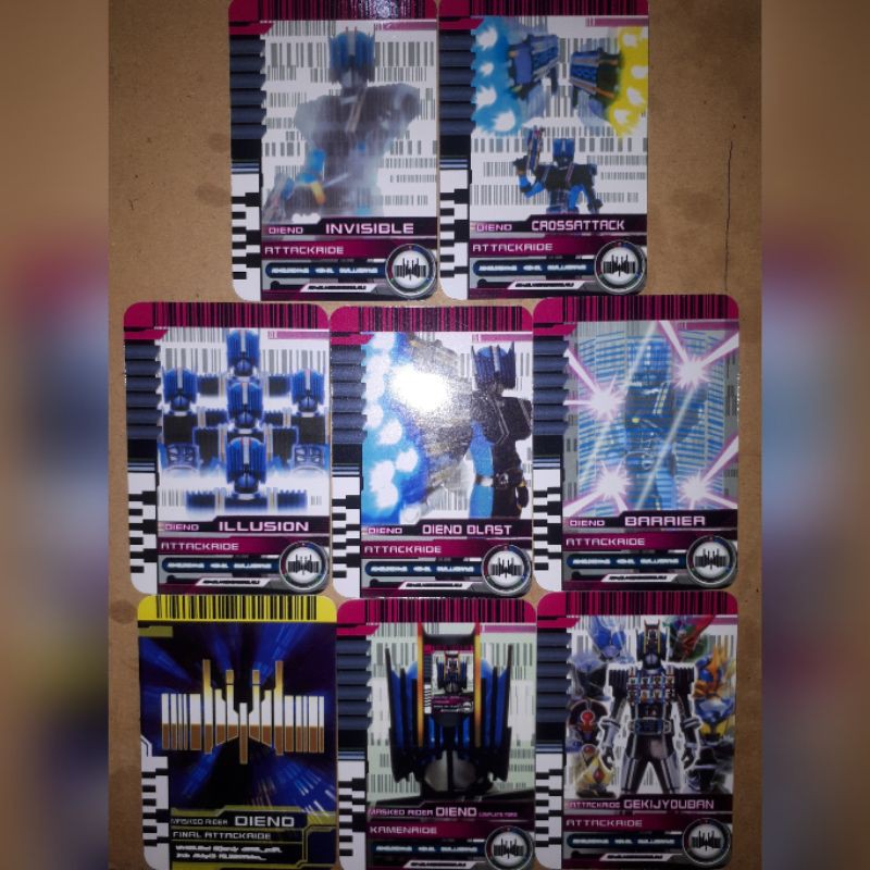 Kamen Rider Dien Driver Attack Ride 20th Ver, Neo, and CSM Cards ...