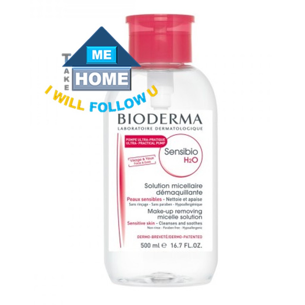 BIODERMA SENSIBIL/ SEBIUM H2O - 500ML MAKE UP REMOVING MICELLE SOLUTION WITH PUMP | Shopee Malaysia