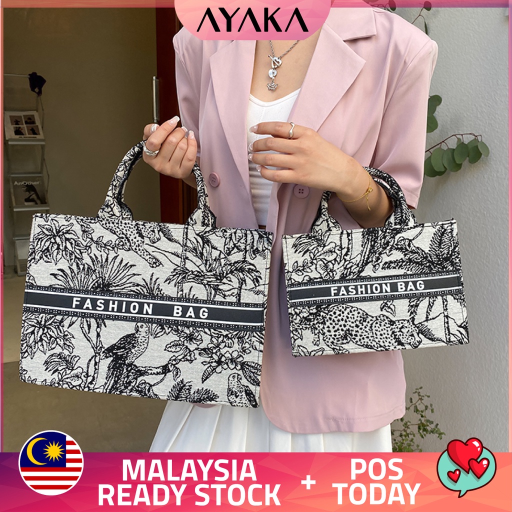 AYAKA BOOK TOTE BAG bercorak HANDBAG WOMEN terbaru TOP HANDLE stylish ...