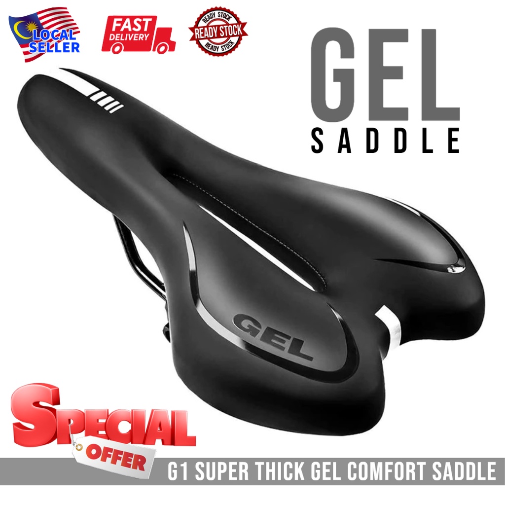 🔥Ready Stock🔥G1 Super Thick Gel Comfort Saddle MTB Road Bike Saddles ...