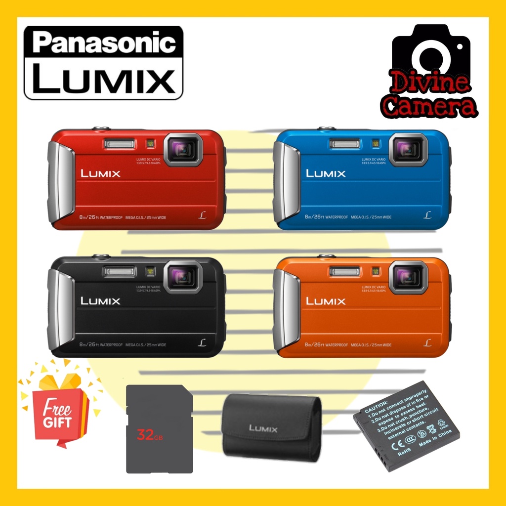 Panasonic Lumix DMC-FT30 Digital Camera Waterproof Shockproof Freeze ...