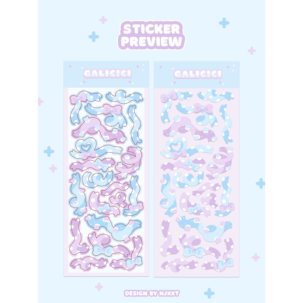 GaLiCiCi Sticker Original Basic Ribbon Series Sticker One / Photo Goo ...