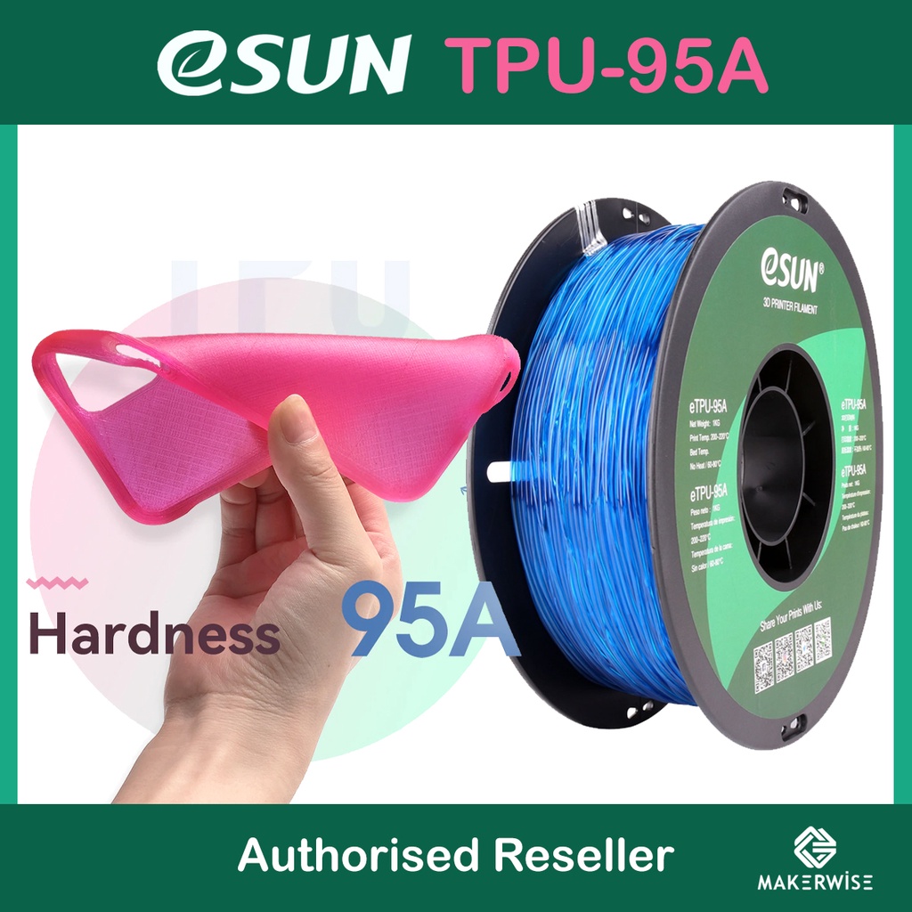 Genuine eSUN TPU-95A Filaments 1.75mm 1KG for FDM 3D Printers filament ...