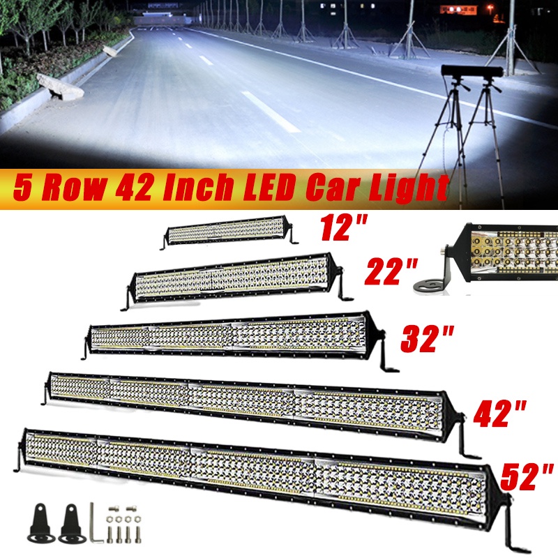 22inch 32inch 42inch 52inch Curved Led Light Bar Work Light 7D led bar ...
