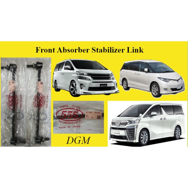 555 Toyota Estima Alphard Vellfire ACR50 GSR50 ANH20 GGH20 GGH30 2007-2015 Front Absorber ...