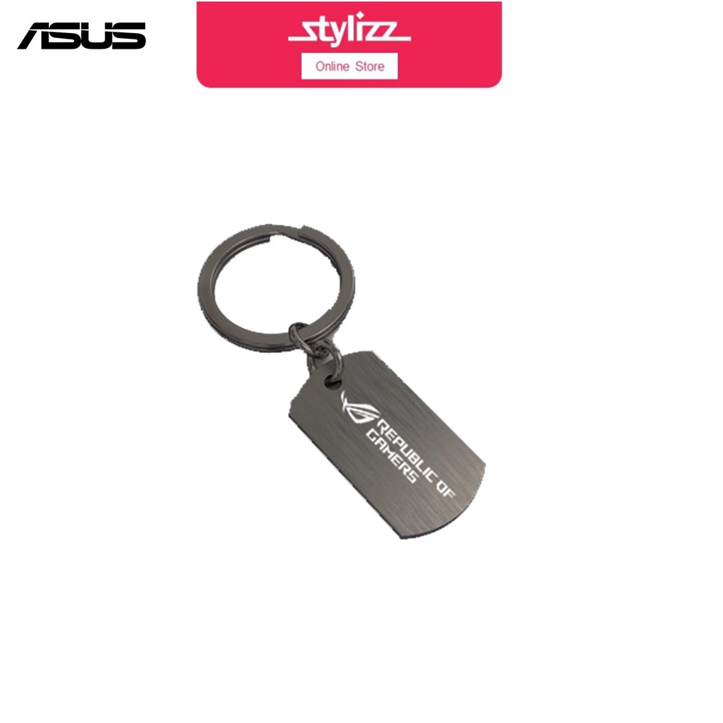 ASUS REPUBLIC OF GAMERS (ROG) KEYCHAIN METAL TAG WITH LOGO | Shopee ...