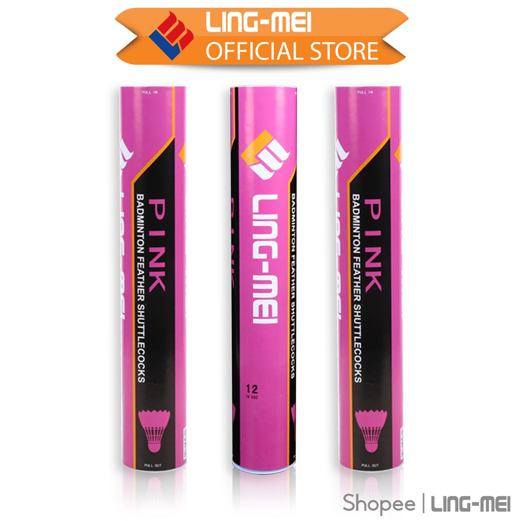 Ling-Mei Shuttlecock Badminton Black/ Dimgray/ Golden/ Green/ Pink ...