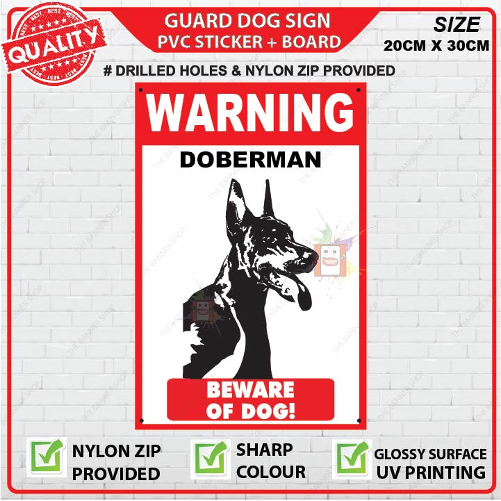 Dog Signage, Beware Of Dog Signage, Dogs Signage | Shopee Malaysia