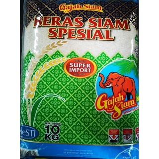 100% Original Beras Super Siam Gajah 10kg | Shopee Malaysia