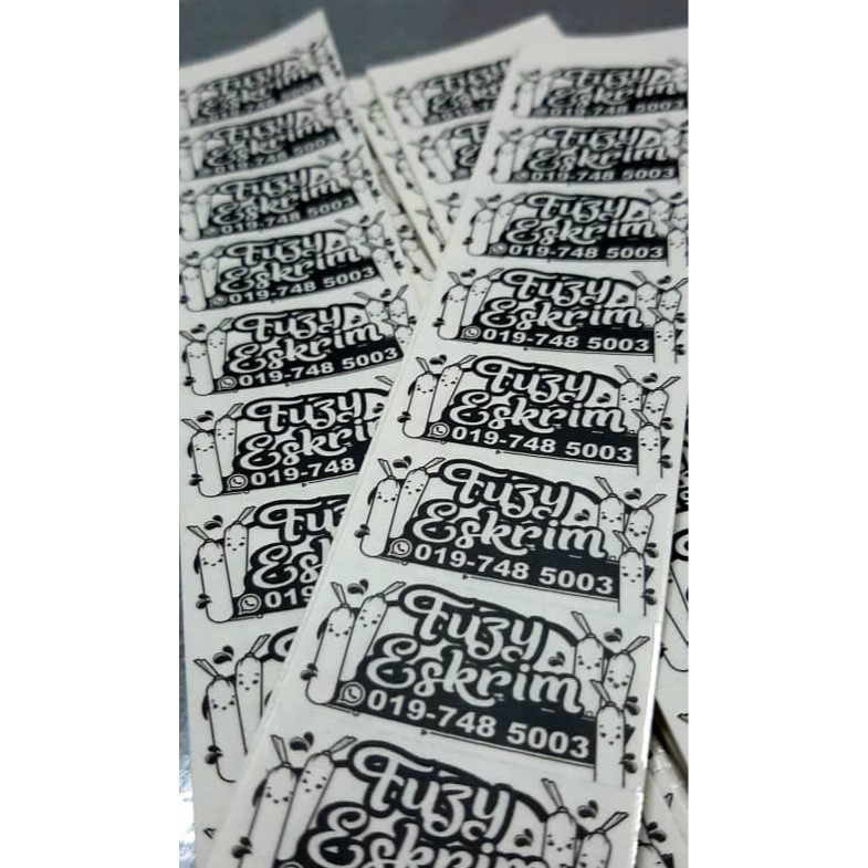 5sen/1000pcs Sticker Label Aiskrim Malaysia | Shopee Malaysia
