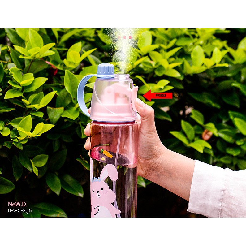 Spray Water Bottle Sport Air Botol Sukan 600ml 运动喷雾水瓶 Jug Water Bottle ...