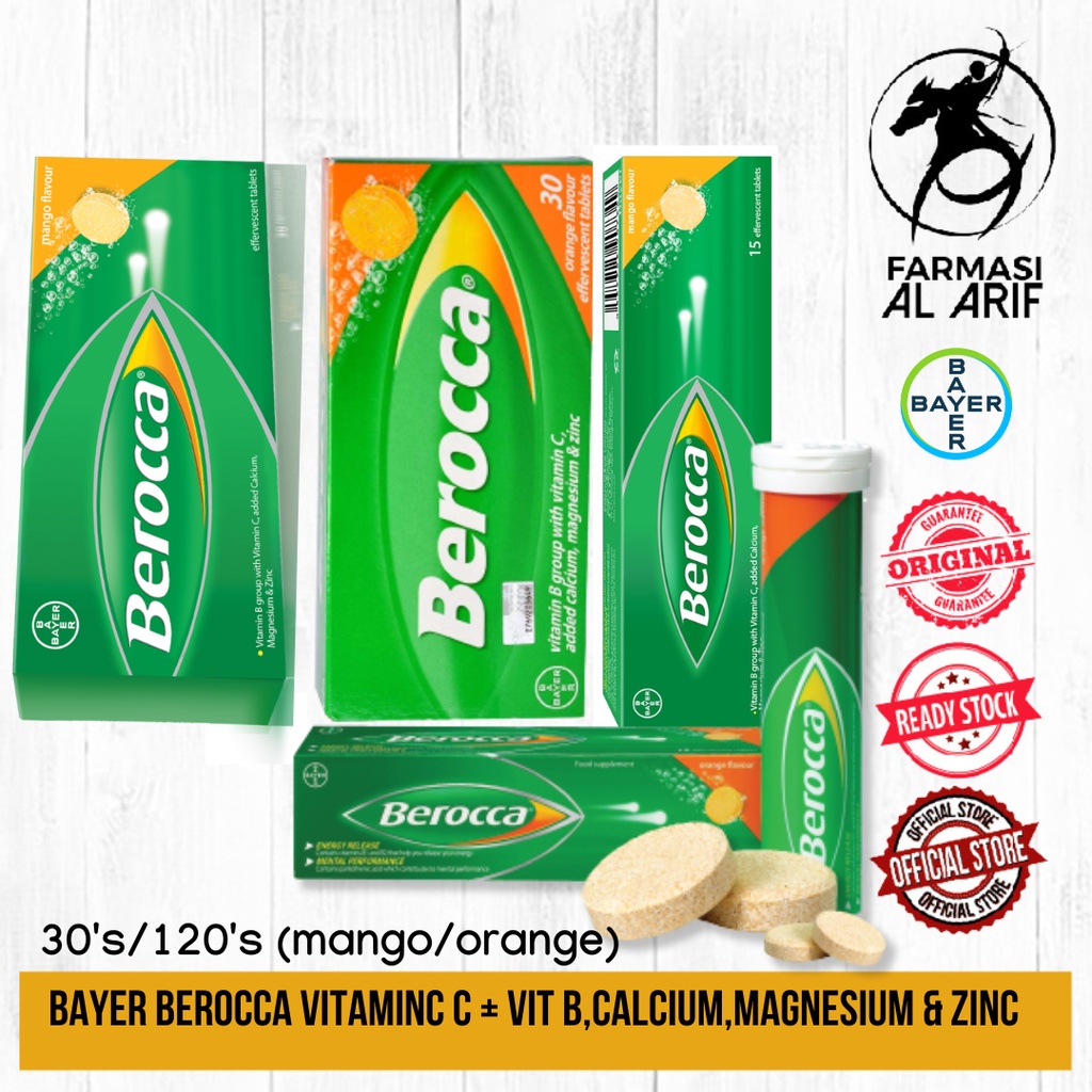 Berocca Vitamin C , B, Calcium, Zinc, Magnesium | Shopee Malaysia