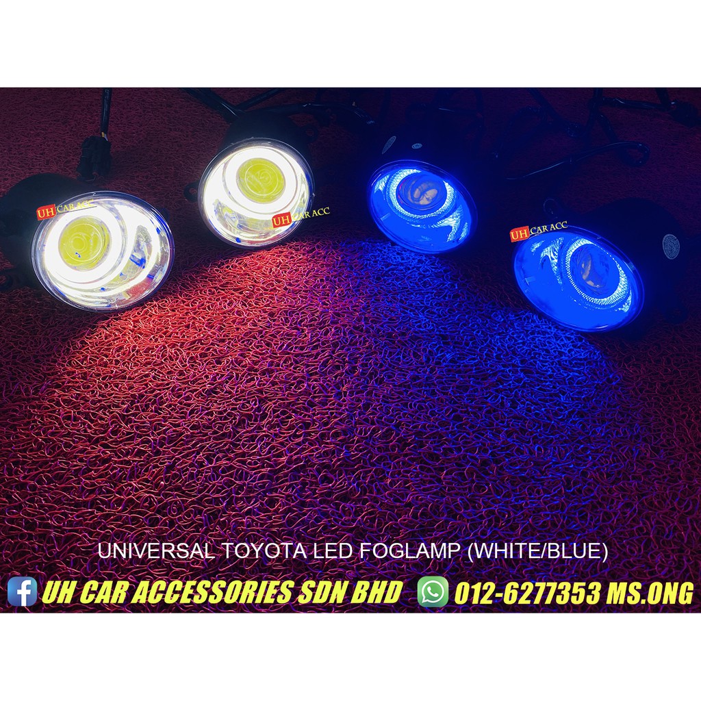 Toyota Vios LED Foglamp Spot Light Fog Lamp With Ring [READY STOCK ...