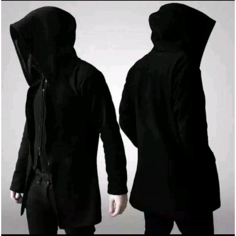 Black Premium Material Plain Cloak Jacket || Assassin's Anime Cloak ...