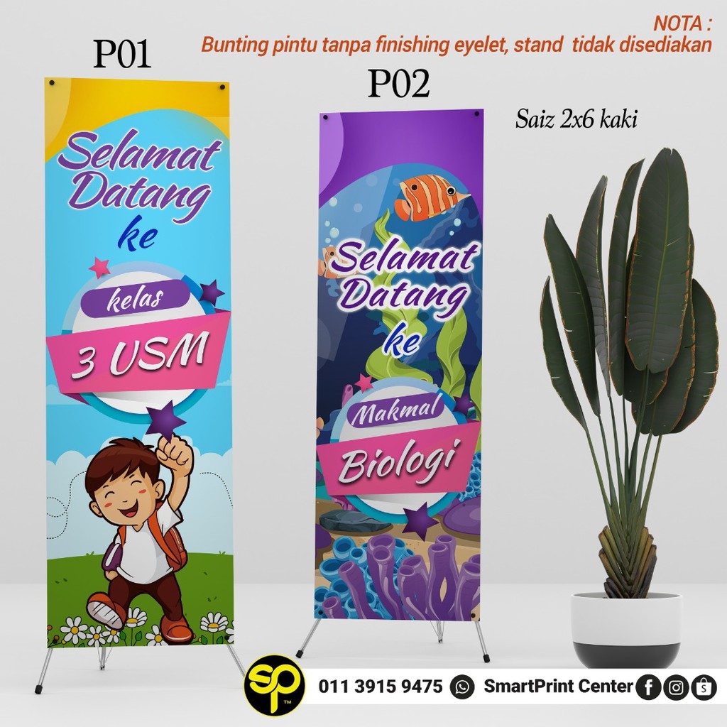 BUNTING PINTU SELAMAT DATANG (EDITABLE) SAIZ 2X6 KAKI | Shopee Malaysia