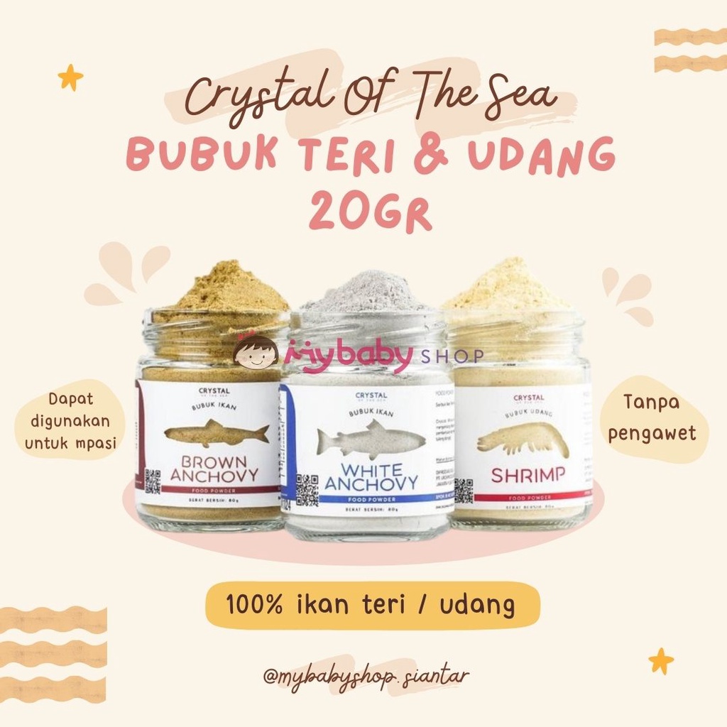 Crystal of The Sea - White Anchovy Powder, Brown Anchovy & Shrimp ...
