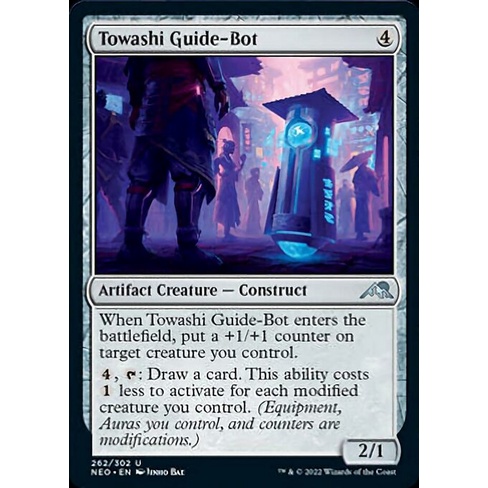 Towashi Guide-Bot | [NEO][U][{4}][Artifact Creature][MTG Singles ...