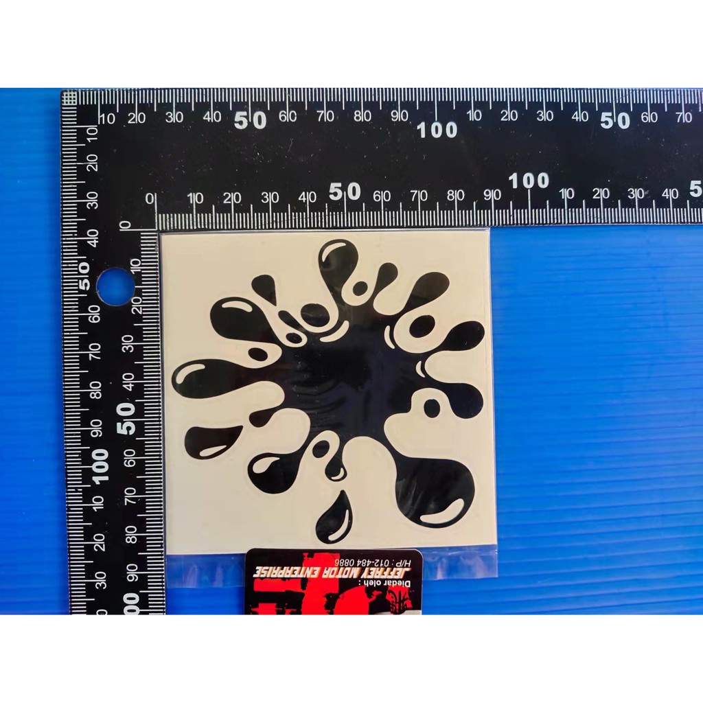 Sticker Water Splash Sticker Cutting Waterproof (5202) | Shopee Malaysia