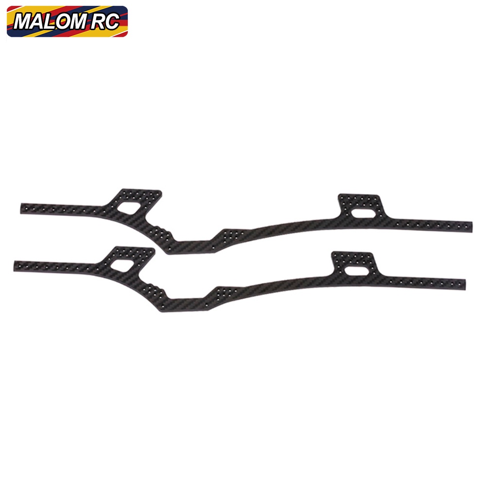 2 Pcs Carbon Fiber LCG Chassis Rails Cheater Rigs Frame Kit for 1/10 RC ...