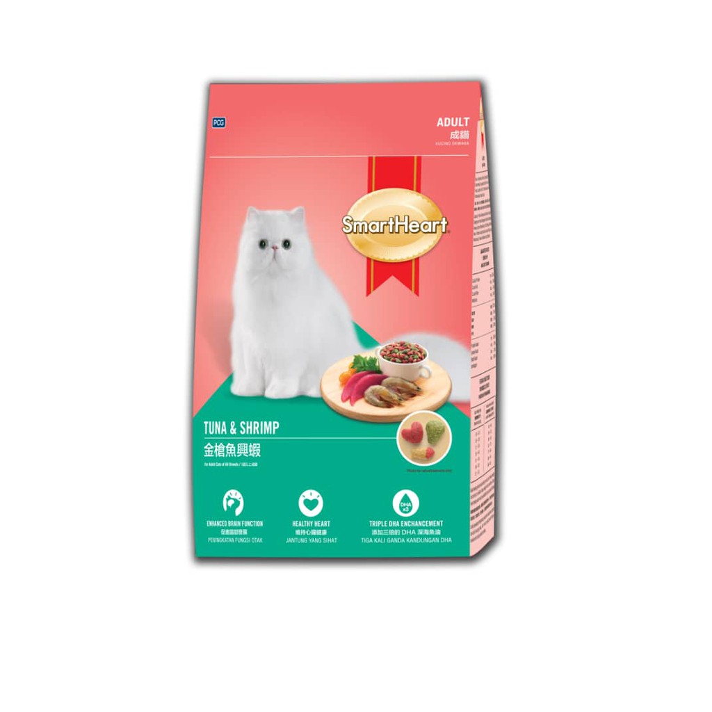 1 ORDER 1 PACK (10KG) Smart Heart Dry Cat Food*CHICKEN TUNA/SEAFOOD ...