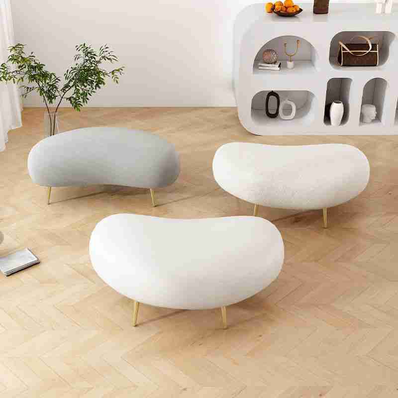 [PRE ORDER] Luxury Nordic Cashew Shape Entrance Stool Shoe Bench ...
