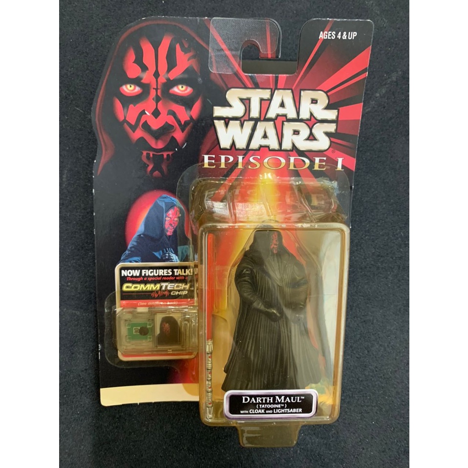 1998 HASBRO STAR WARS EPISODE I - DARTH MAUL WITH CLOAK ACTION FIGURE ...