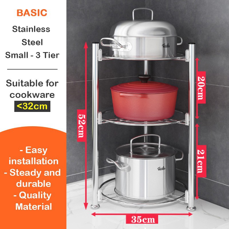 Rak Dapur Letak Kuali Periuk Bekas Pemanggang Ajaib Grill Kitchen Pot ...