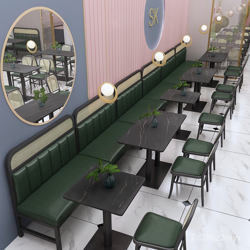 Southeast Asian Style Iron Rattan Booth Theme Restaurant Tea Restaurant ...