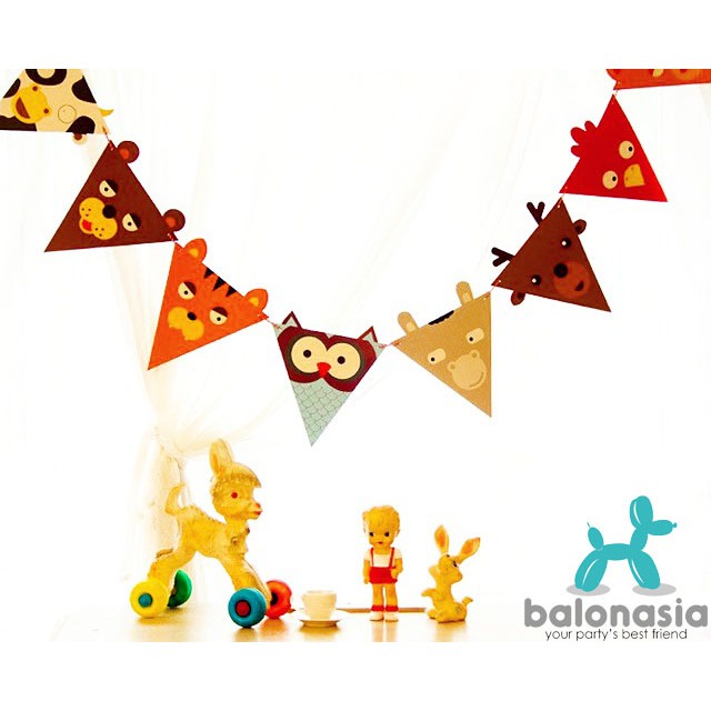 Triangle Animal Flag Banner | Shopee Malaysia