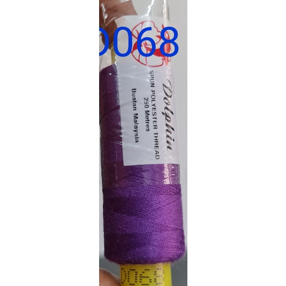 BENANG JAHIT DOLPHIN 250M / (1PC) THREAD DOLPHIN 250M (READY STOCK ...