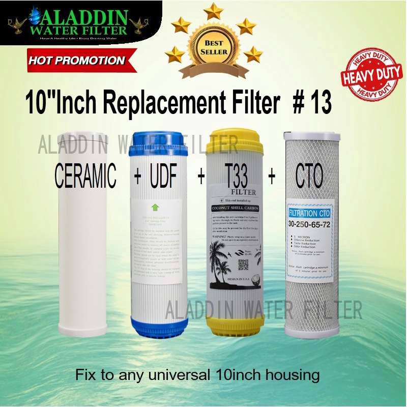 10 inch Filter Replacement / Universal size / PP,UDF,CTO,T33,UF | Shopee Malaysia