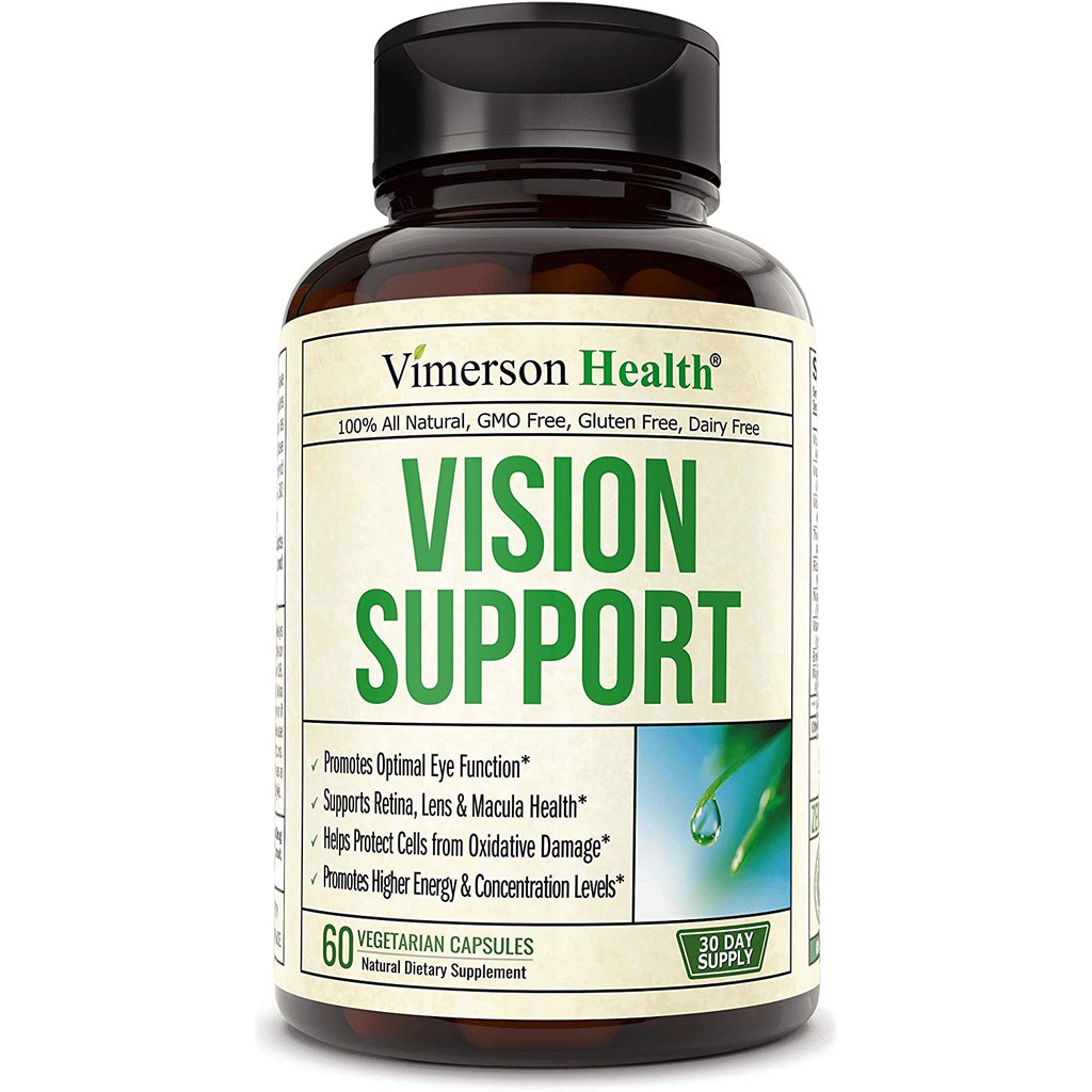 Vision Support Eye Vitamins Formula Lutein Zeaxanthin, Zin Copper ...