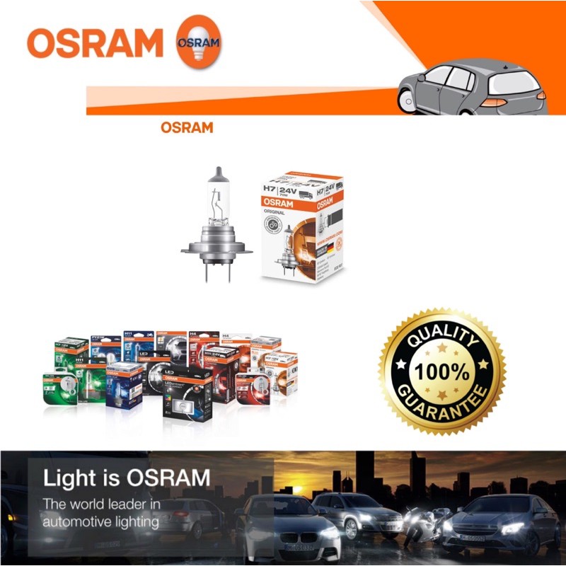 64215 OSR Osram H7 24V 70W PX26D | Shopee Malaysia