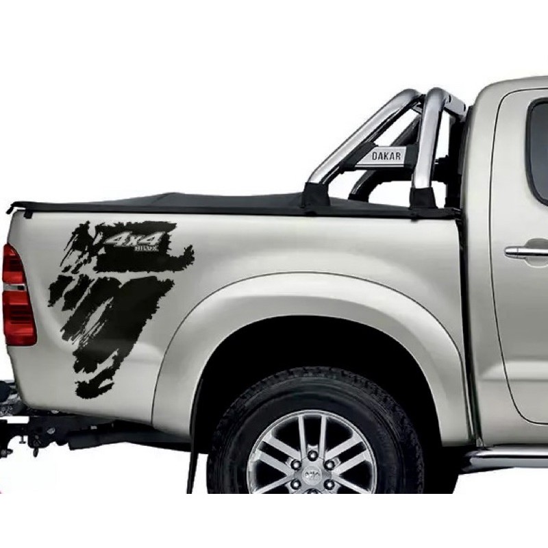 (Ready Stock) S675# 4x4 Toyota Hilux Car Body vinyl Decals sticker ...