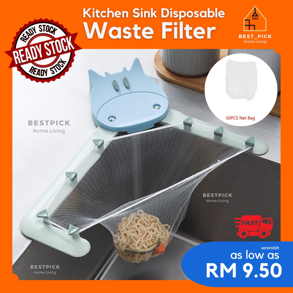 Cow Penapis Sisa Makanan Sinki Dapur Kitchen Sink Triangular Filter ...