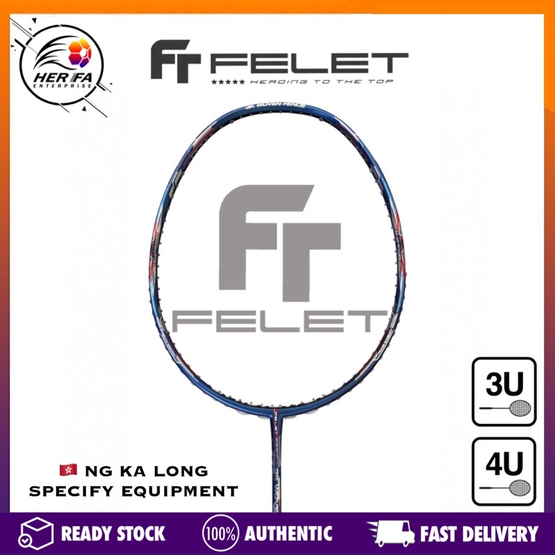 FELET 3K Woven Fence 3U & 4U Professional Badminton Racket Max Tension ...