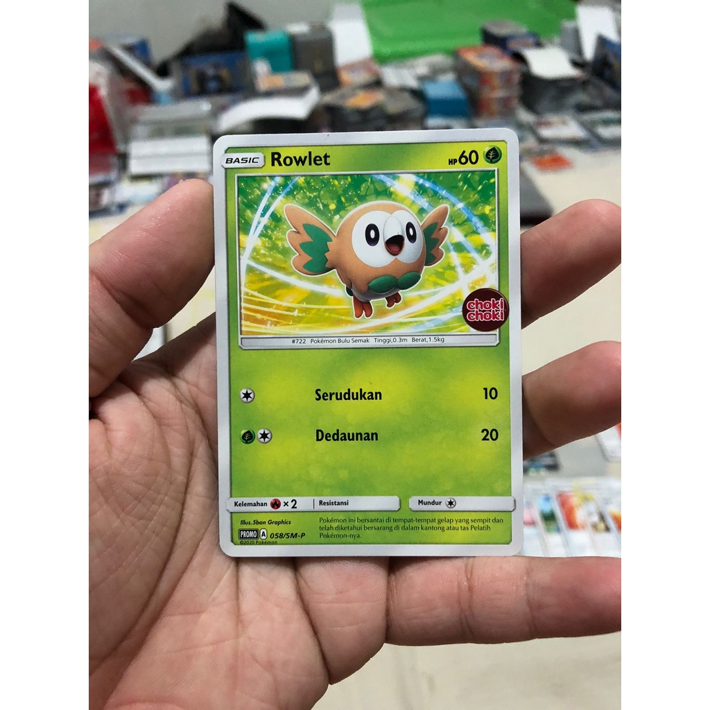 Pokemon Card TCG Card Choki Choki Pokemon Rowlet Litten Popplio Diglett ...