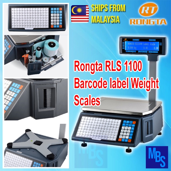 Rongta RLS 1100 Barcode Label Weight Scales / Timbang Barcode with 1 ...