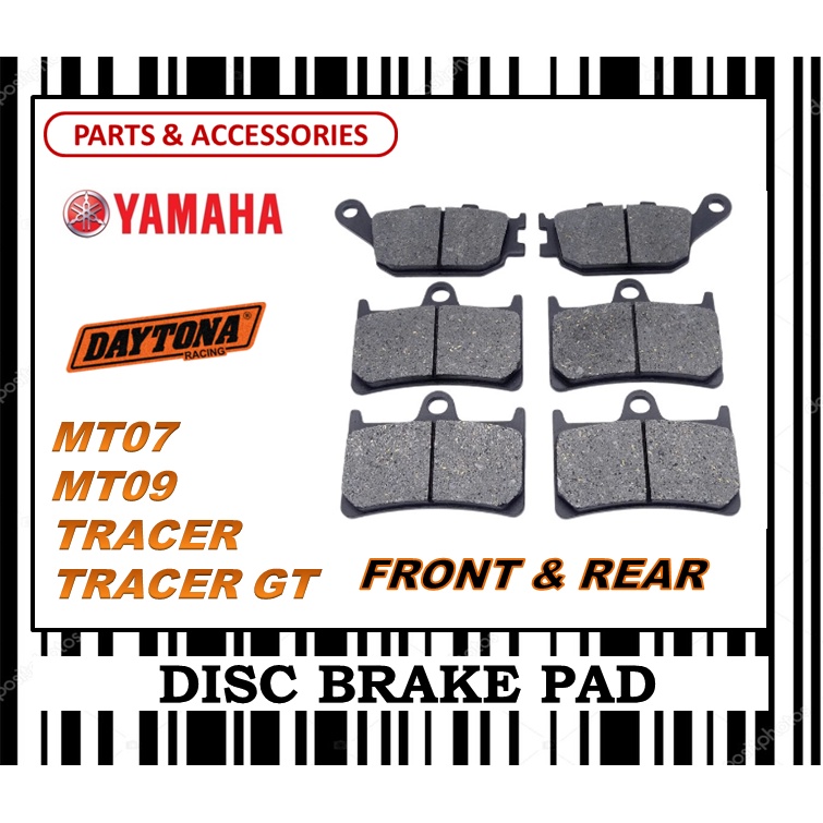 YAMAHA MT07 MT09 TRACER 900 TRACER 900GT BRAKE PADS SET FR0NT & REAR ...