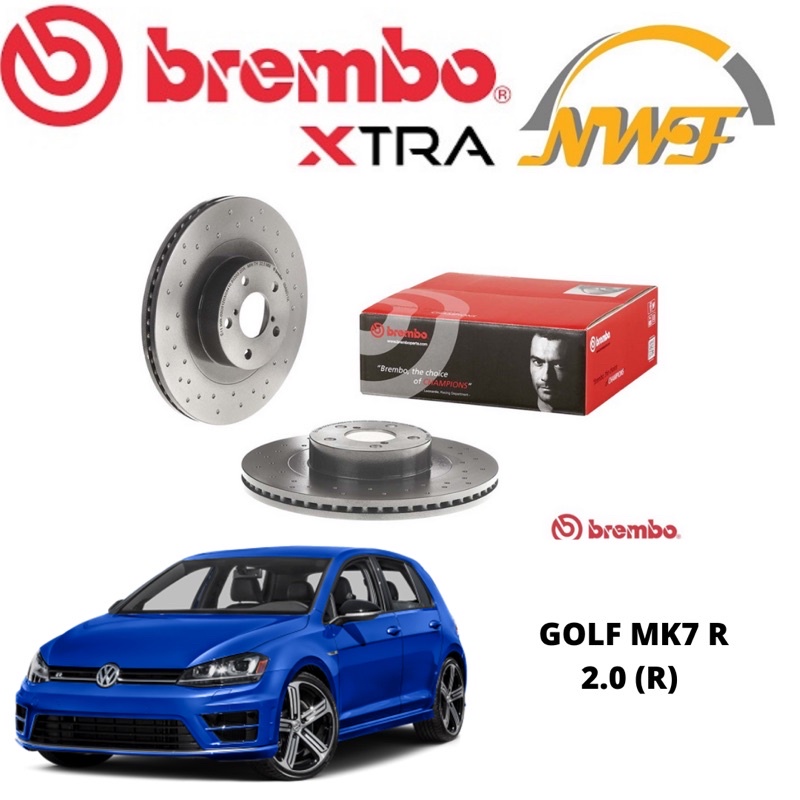 [XTRA] DISC ROTOR FRONT VOLKSWAGEN GOLF R MK7 (2.0 -4motion) / TIGUAN R ...