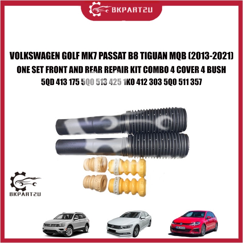 VOLKSWAGEN GOLF MK7 PASSAT B8 TIGUAN MQB (2013-2021) ONE SET FRONT AND ...
