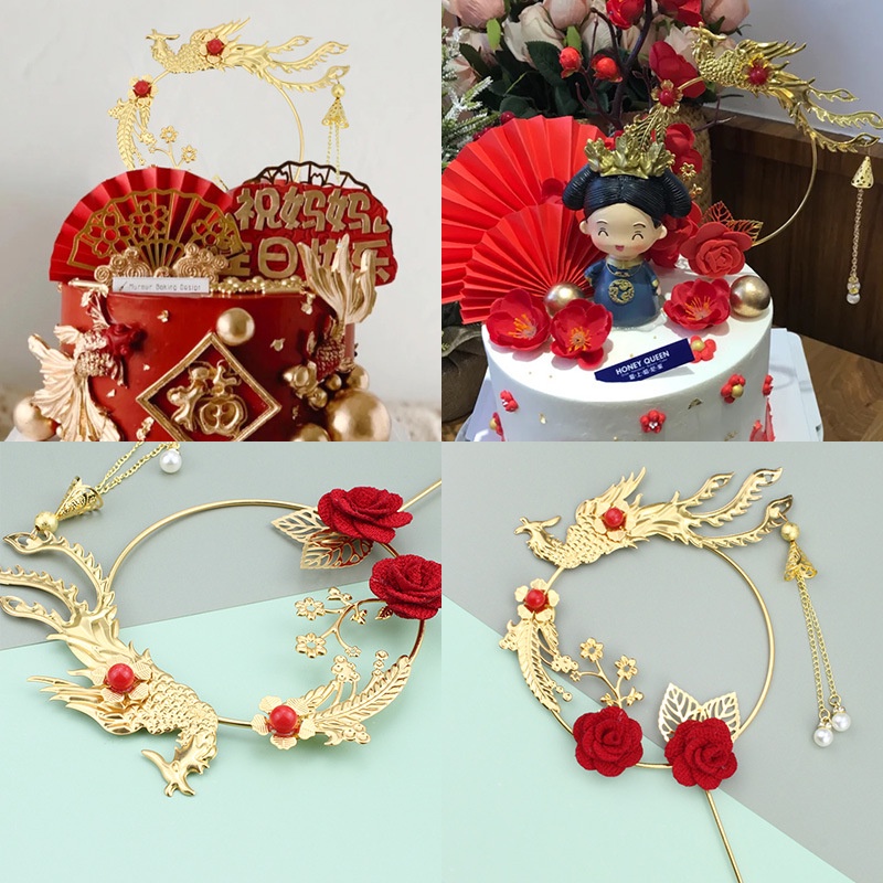 Emperor Queen and King cake decoration ancient style*Ready Stocks ...