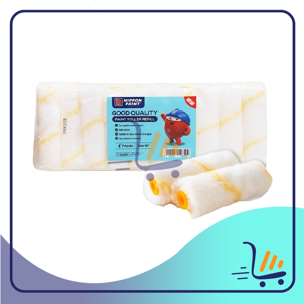 Nippon 4'' Polyester Paint Roller Refill | Shopee Malaysia